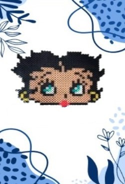 Betty Boop Perler Bead Artwork by Viviana Crafty Creations